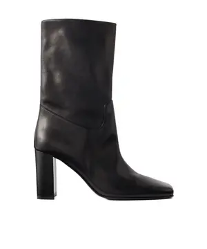 Khaite Leather Ankle Boots