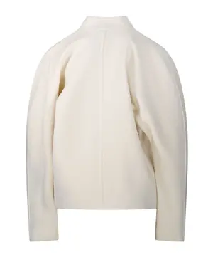 FORTE_FORTE Velour Cloth Cropped Coat With Buckle Jacket - Diamond
