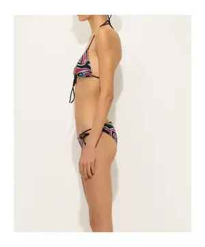 Emilio Pucci Labirinto-print Bikini Top - Multicolor