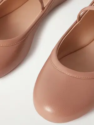 GIANVITO ROSSI Leather Mary Jane Ballet Flats
