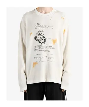 ANN DEMEULEMEESTER Emil Dear Diary Long Sleeve T-shirt