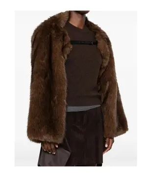 JUUN.J Cropped Faux Fur Coat