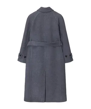 DUNST Cashmere Trench Coat With Tie-waist
