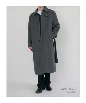 DUNST Cashmere Trench Coat With Tie-waist