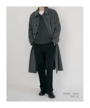 DUNST Cashmere Trench Coat With Tie-waist
