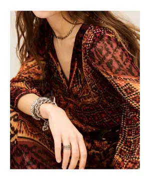Ba&sh V-neck Printed Dress