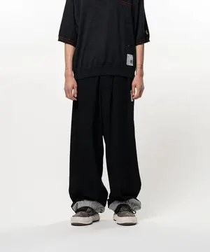 Mihara Yasuhiro Sweat Layered Wool Pants