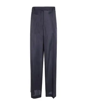 Dries Van Noten Wide Leg Cupro Pants