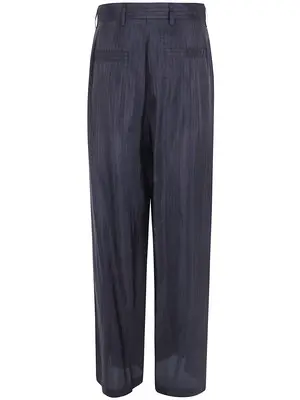 Dries Van Noten Wide Leg Cupro Pants
