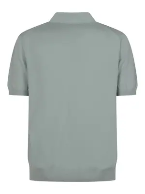 Canali Zip Polo Knitted Top