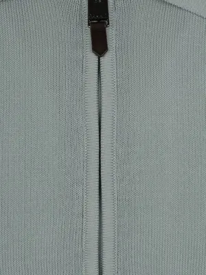 Canali Zip Polo Knitted Top
