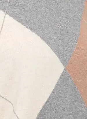 Peserico Intarsia Knitted Sweater - Gray