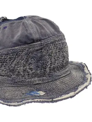 Kapital Frayed-details Bucket Hat