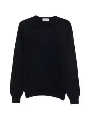 GRAN SASSO Elbow-patch Sweater - Blue