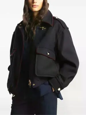 FAY Velvet-trim Hook Jacket