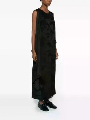 UMA WANG Azzo Floral-devoré Draped Midi Dress