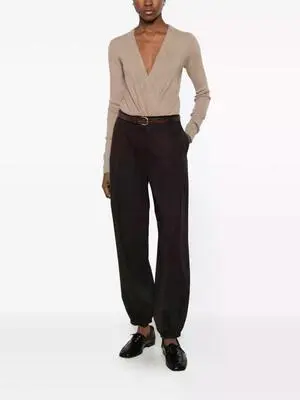 Max Mara Cashmere V-neck Bodysuit