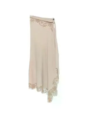 Ermanno Scervino Lace-trim Poncho - Neutrals