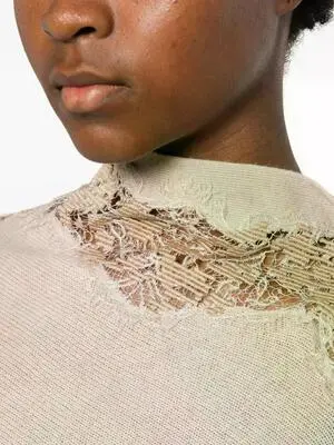 Ermanno Scervino Lace-trim Poncho