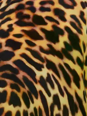 Stella McCartney Leopard-print Tie-waist Silk Jumpsuit