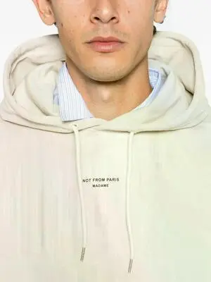 Drole De Monsieur Le Hoodie Slogan-print Drawstring Hoodie