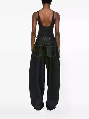 SKIMS Square-neck Bodysuit - Black