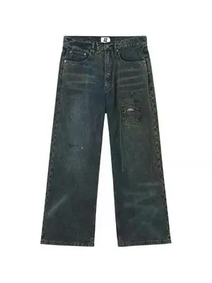 Izzue Faded Corduroy Trousers - Blue