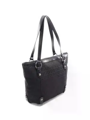 Fendi 2010s Zucchino Shoulder Bag - Black