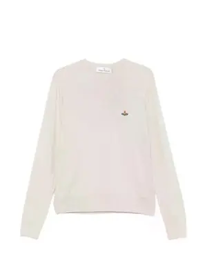 VIVIENNE WESTWOOD Orb-embroidered Sweater - Neutrals