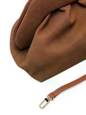 THEMOIRE Bios Ruched Clutch Bag - Brown