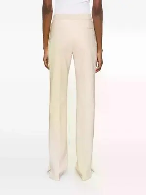 Sportmax Pressed-crease Slit-hem Trousers