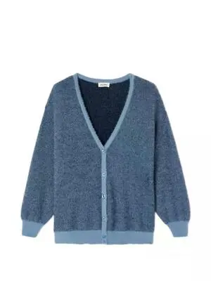 American Vintage Sapowood V-neck Cardigan - Blue