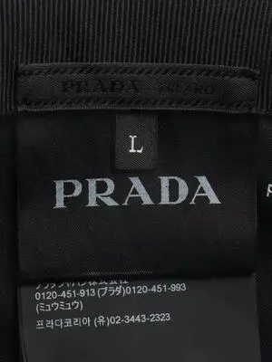 Prada 2020s Re-nylon Triangle Logo Cap