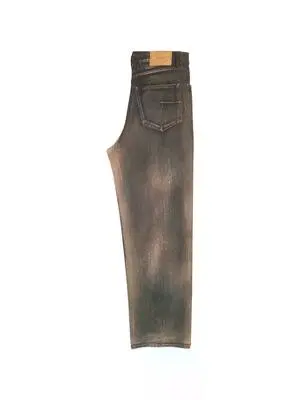 GRIFONI Waxed-effect Jeans