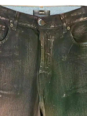 GRIFONI Waxed-effect Jeans