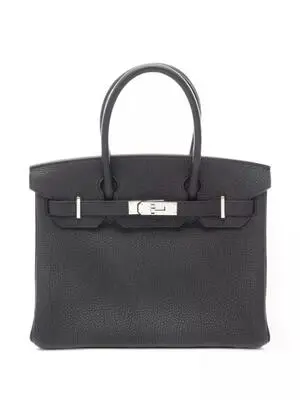 Hermès 2026 30 Birkin Tote Bag - Black
