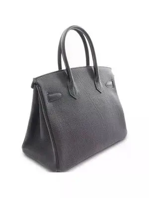 Hermès 2026 30 Birkin Tote Bag - Black
