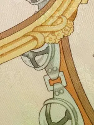 Hermès 2010s 90 Plumes Et Grelots Scarf