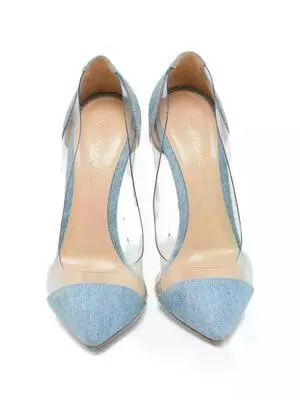 GIANVITO ROSSI Plexi Pointed-toe Pumps