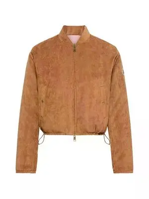 Moncler Corduroy Logo-patch Jacket - Neutrals