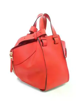 Loewe 2000s Hammock Leather Tote Bag - Red