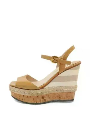PRADA Wedge Espadrille Sandals