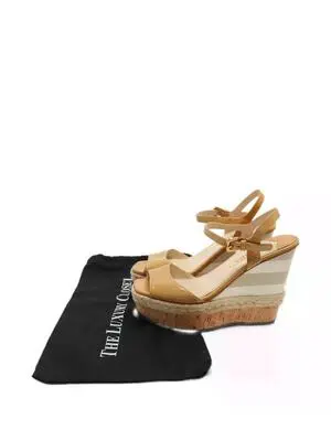 Prada Wedge Espadrille Sandals