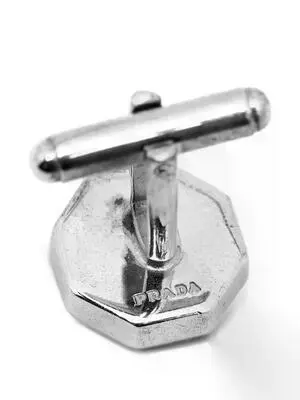 Prada Enamel Geometric Cufflinks