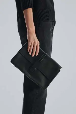 THE ROW Therese Clutch - Black