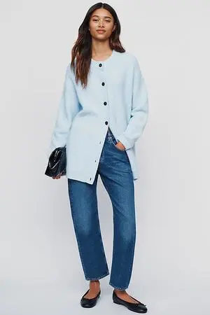 Anthropologie Maeve Wool Blend Overd Long Le Cardigan
