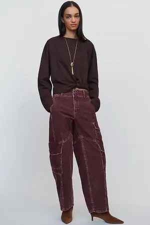 SOVERE / Izel 100% Cotton Knot Front Crewneck Top
