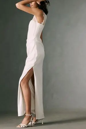 Bhldn Lace Bustier Maxi Dress