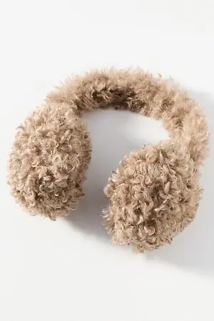 Anthropologie Sherpa Fleece Earmuffs Teddy