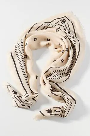 Vismaya Cashmere Silk Blend Hair Scarf Stone